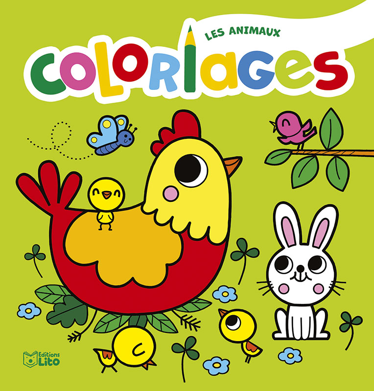 Cahier Coloriages A Vos Couleurs... Les Animaux - Oh Papillou