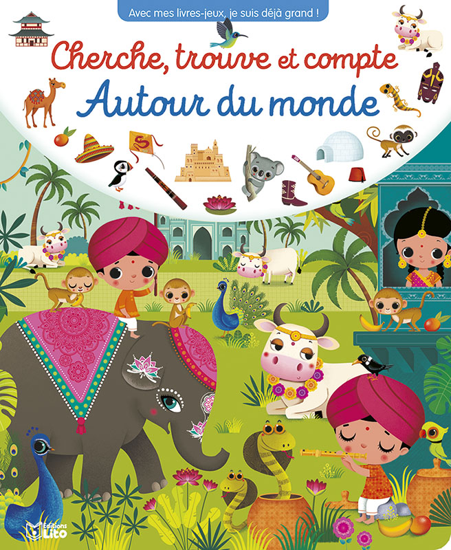 Cherche, Trouve et Compte - Autour du Monde - Oh Papillou
